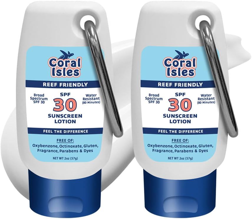 Amazon.com: Coral Isles Sunscreen SPF 30 | Hawaii Compliant as Reef ...