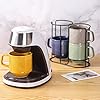Amazon.com: Adewnest Stackable Coffee Mugs with Rack: 13 oz Stacking ...