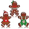 Amazon.com: 3 Pieces Christmas Gingerbread Man Ornament African ...