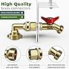 Amazon.com : Water Spigot Kit,Hose bib Extender,Indoor-to-Outdoor Water ...