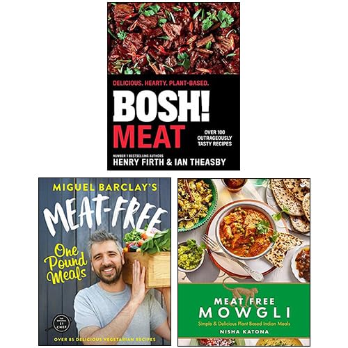 BOSH Meat [Hardcover], Meat Free Mowgli [Hardcover] & Meat-Free One ...
