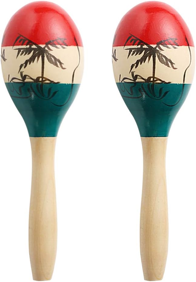 Maracas – Agitadores de rumba de madera colorida grande sonajero ...