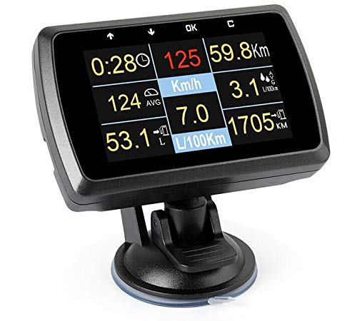 Amazon.com: Car OBD2 Gauge with Holder Driving Speed Meter Water ...