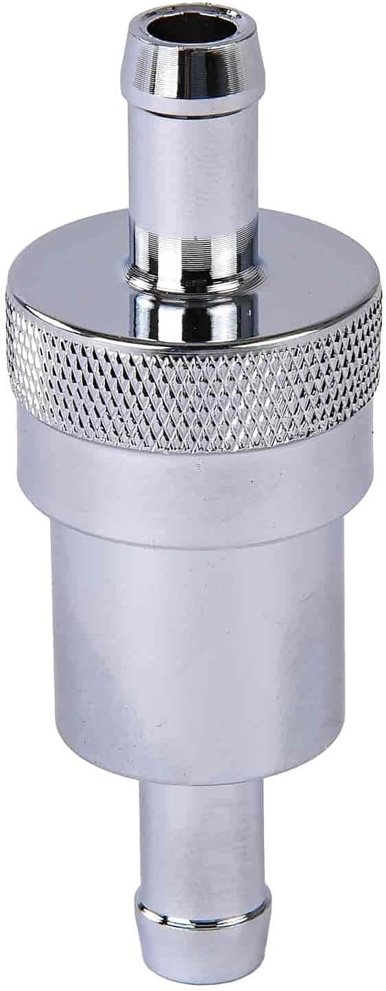 Amazon.com: JEGS 15058 2-Piece Inline Fuel Filter 3/8 in. Hose Barb ...