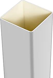 Suzile 4 x 4 Post Sleeve PVC Mailbox Post Cover White Plastic Column ...