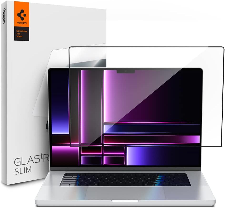 Spigen Full Coverage Tempered Glass Screen Protector Guard For MacBook ...