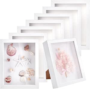 Amazon.com - INTERWARM 8Pcs 6x8 Inch Wood Shadow Box Photo Frame, Rectangle Shadow Boxes Display ...