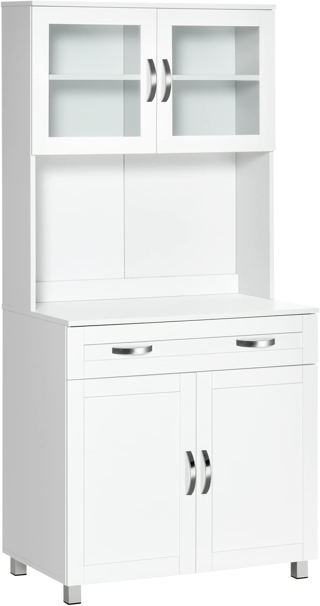 HOMCOM Buffet de Cuisine Armoire de Cuisine Multi-rangements avec Un ...