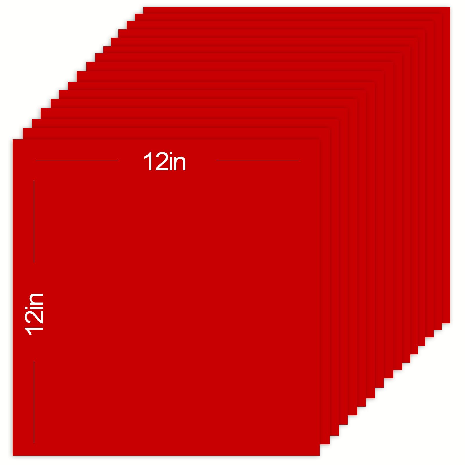 Snapklik.com : 15Sheets Red Cardstock Paper 12x12 Card Stock For Cricut ...