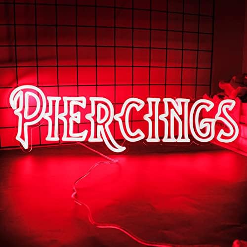 Amazon.com : Vinray Piercings Neon Sign,Specially Designed for Tattoo ...
