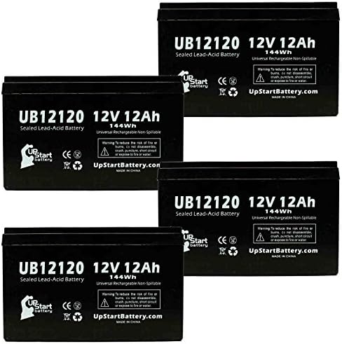 2-Pack UB12120 Universal Sealed Lead Acid Battery (12V, 12Ah, F1 ...
