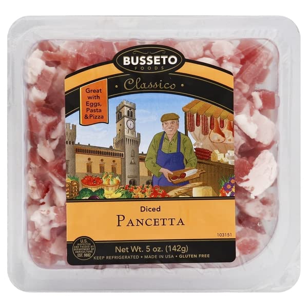 Amazon.com: Busseto Pancetta Diced, 5 oz : Grocery & Gourmet Food