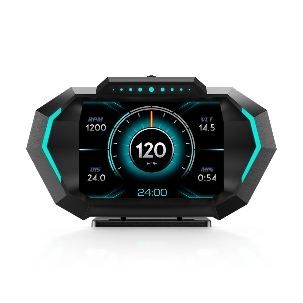 Amazon.com: OBD2 Heads Up Display for Car, OBD2 & GPS Speedometer Dual ...
