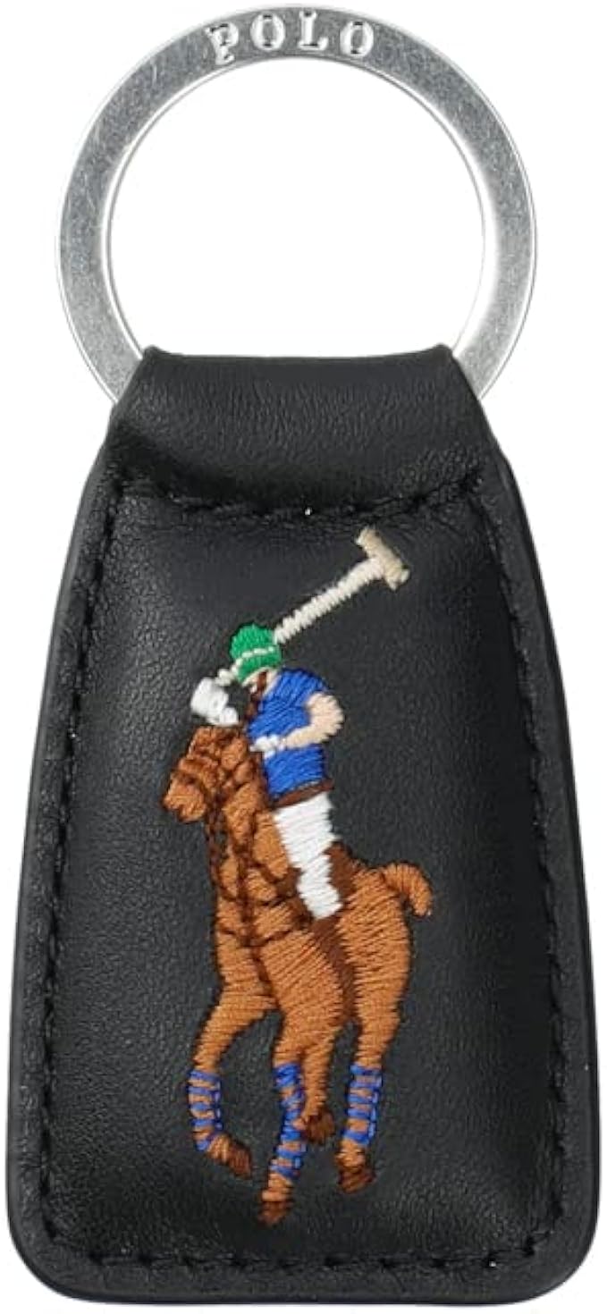 Amazon | [ポロ ラルフローレン] キーホルダー POLO Ralph Lauren Big Pony Leather Key ...
