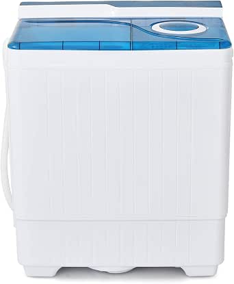 Amazon.com: COSTWAY Portable Washing Machine, Twin Tub 26 Lbs Capacity ...