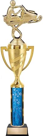 Amazon.com: Crown Awards Snowmobile Trophy - 14" Custom Snowmobile Gold ...