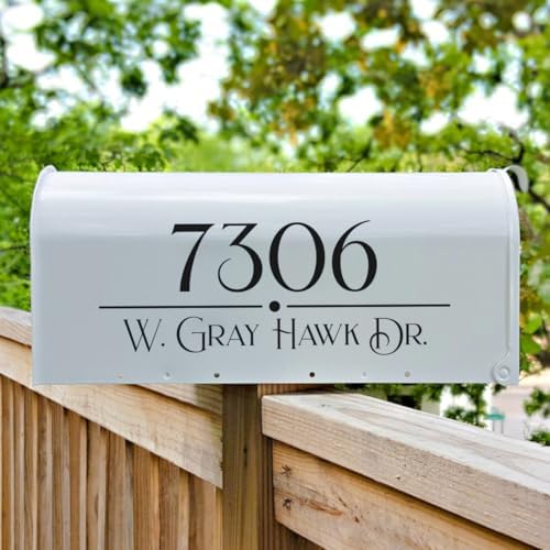 Amazon.com: LESOON Mailbox Numbers Street Address Reflective Vinyl ...