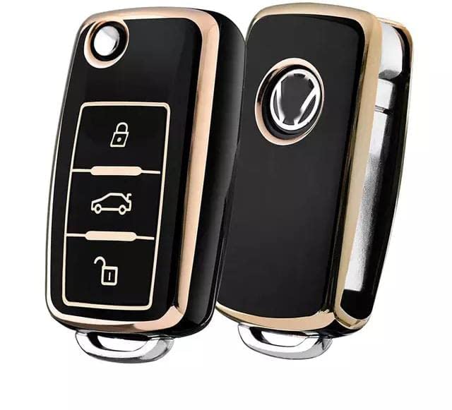 care-car-key Replacement Key Shell TPU Key Cover Compatible for Polo ...