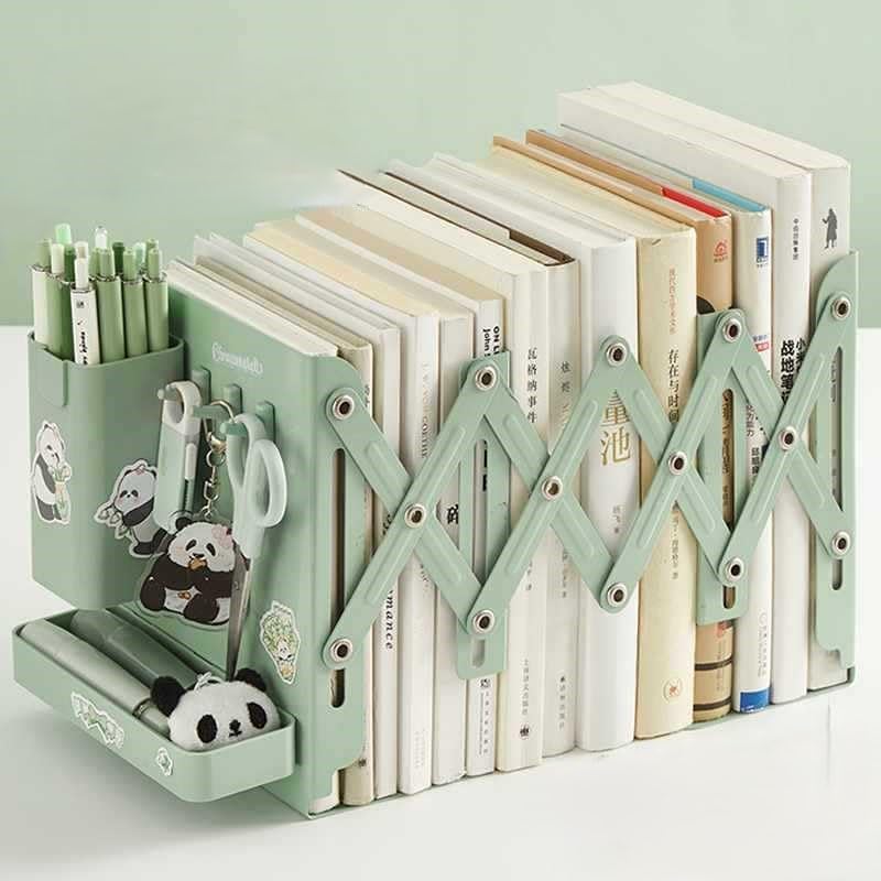 Deoxys Adjustable Book Ends for Heavy Books, Desk Book Holder for ...