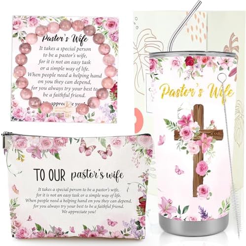 Amazon.com: Keluna Pastors Wife Appreciation Gifts - Makeup Bag Tumbler ...