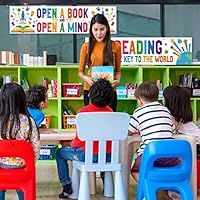 Amazon.com: Classroom Decorations Reading Banner and Poster for ...