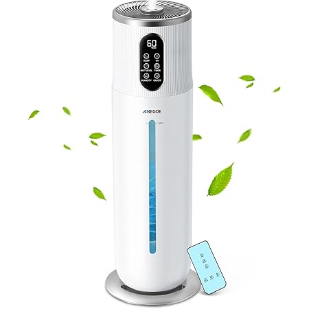 Amazon.com: Ultrasonic Cool Mist Humidifier for Large Room Bedroom, MIZUKATA HIKARI Top Fill ...
