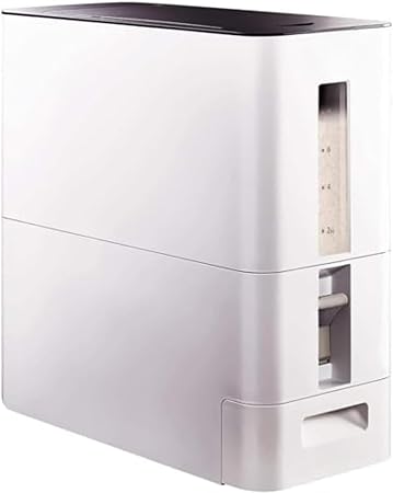 Amazon｜Vzqr 米びつ 6kg 洗える 計量 1合 12kg ライスストッカー キッチン収納 お米保存容器 ホワイト (ホワイト 12KG)｜米びつ オンライン通販