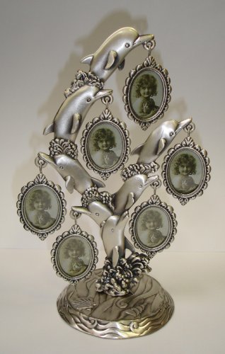 Dolphins Family Tree with 6 - 1"×1¼" Hanging Oval Frames : Amazon.in