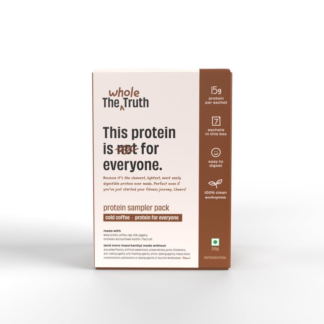 The Whole Truth 15g Protein/Sachet | Pack of 7 Sachets | Cold Coffee ...