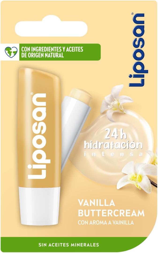 Liposan Vainilla (1 x 5,5 ml), bálsamo labial de cuidado intensivo ...