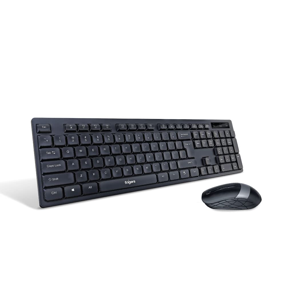 Amazon.in: Buy FINGERS AeroClicks Combo Wireless Keyboard and Mouse Set ...