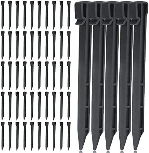 SanSanYa Garden Landscape Edging Stakes Plastic Garden Stakes Anchors ...