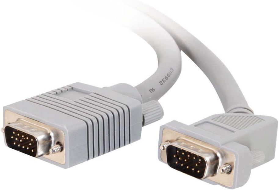 Amazon.com: C2G 2m Premium Shielded HD15 SXGA M/M Monitor Cable with 45 ...