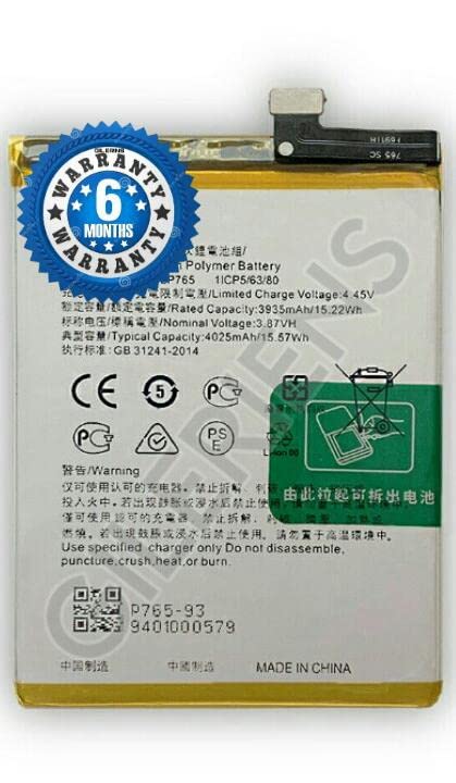 GILERINS® Original BLP765 Battery for Oppo Reno 3 / A91 / F15 /3A ...