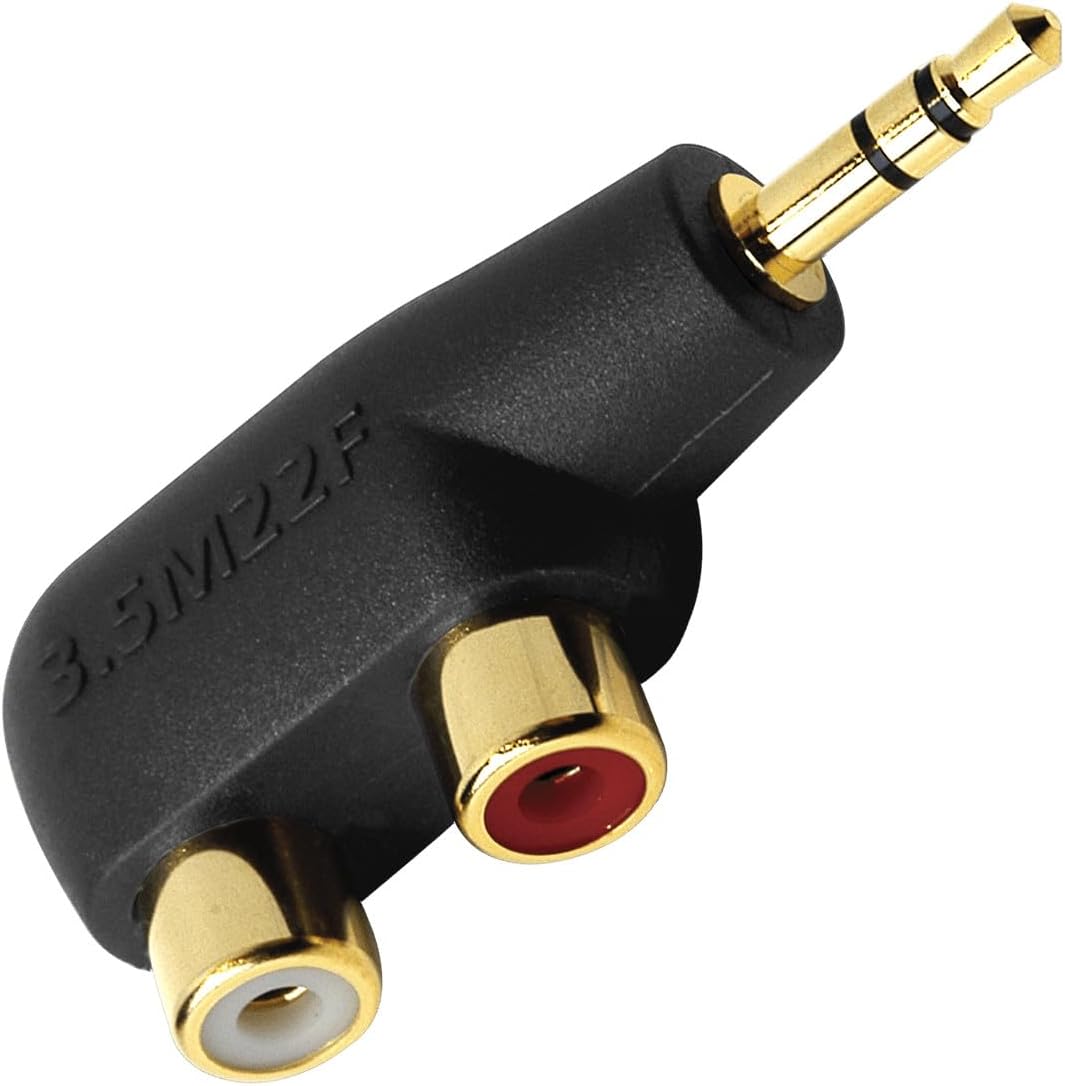 Amazon.com: AudioQuest adapter - RCA male to two RCA female - hard ...