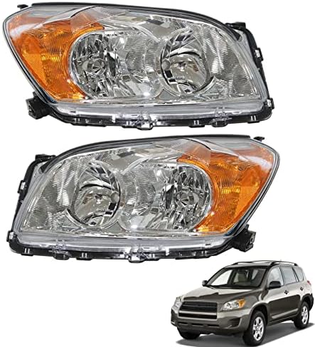 Amazon.com: Nurniacl 2-Pack Headlight Assembly Headlamps Halogen ...