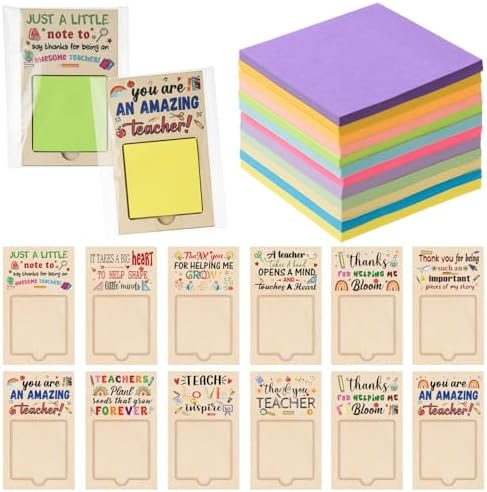 Amazon.com : JarThenaAMCS 3D Teacher Appreciation Sticky Note ...