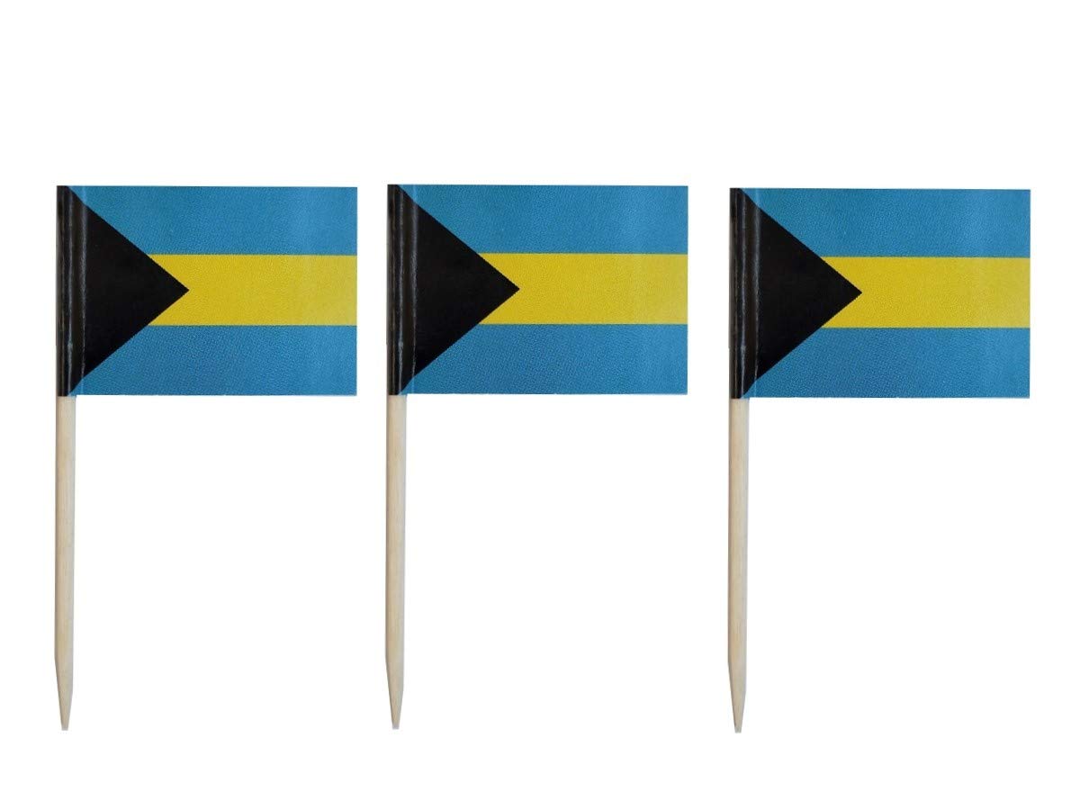 Snapklik.com : CYPS 100 Pcs Bahamas Flag Bahamian Toothpick Flags ...