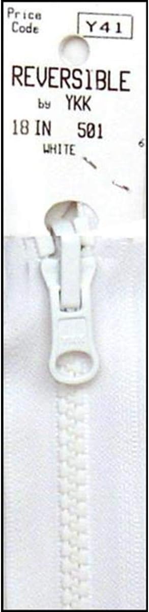 Amazon.com: American & Efird Vislon Reversible Separating Zipper: 18" White