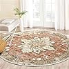 Amazon.com: RELEANY 8ft Round Rug, Area Rugs 8ft, Washable Rug, Non ...