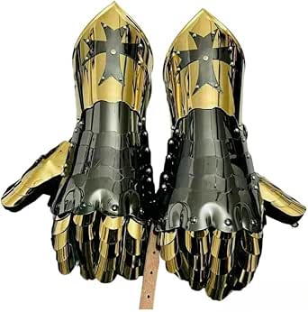 Amazon.com: Antique avenue Medieval Warrior Black and Gold Metal Gothic ...