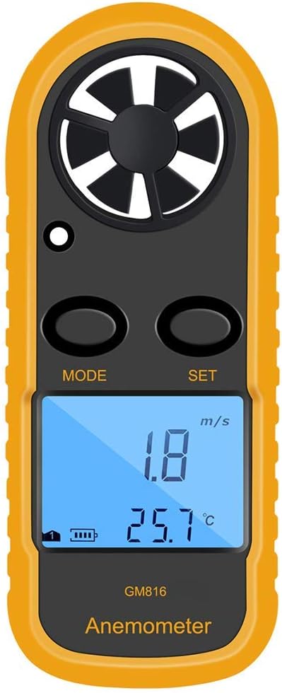 eWINNER Handheld GM816 Anemometer Digital LCD Backlight Wind Speed ...