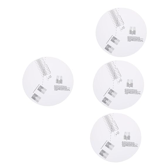 minkissy 4 Pcs Turntable Calibration Disk Turntable Alignment Record ...