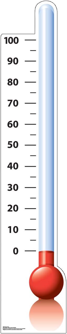 Amazon.com: Cardboard People Goal Setting Thermometer Life Size ...