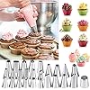 Amazon.com: Icing Nozzles Set, Cake Decorating Set, Stainless Steel ...
