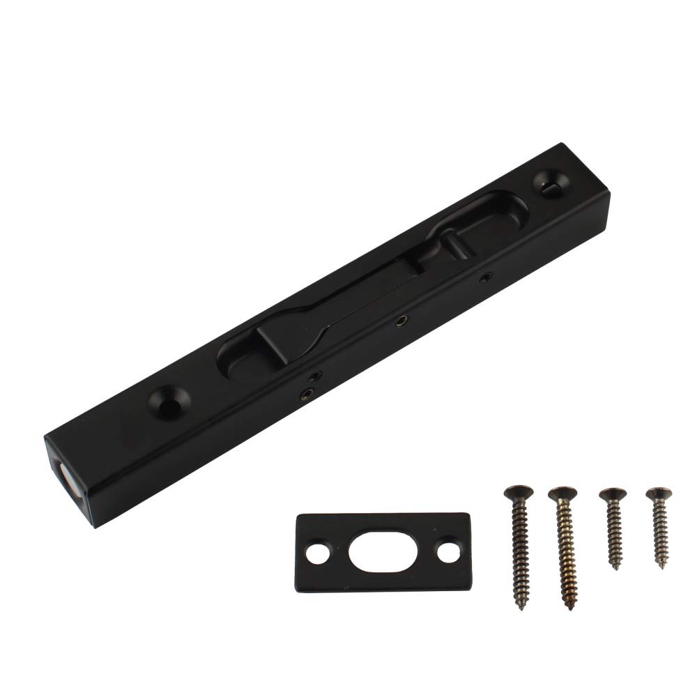 Buy Muluo Hidden Latches & Bolts Black 304 Stainless Steel 6¡° Security ...