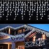 Amazon.com: LED Icicle Lights Outdoor Decorations,32Ft 8 Modes 300LEDs ...