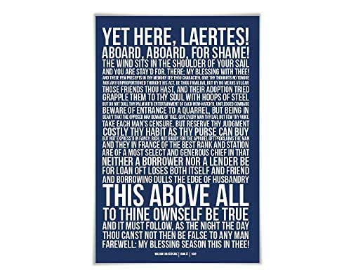 Amazon.com: Hamlet Poster. To Thine Own Self Be True. 60 Colours/8 ...