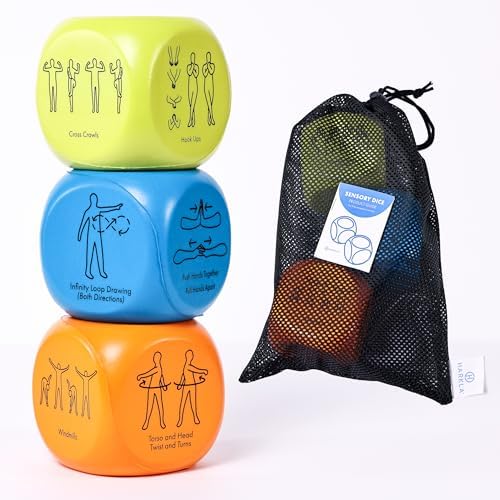 Amazon.com: Harkla Sensory Activity Dice – Fun and Effective Brain ...