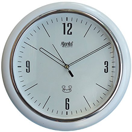 Buy Ajanta Quartz Wall Clock with Round Dail Shape 1237 White For ...